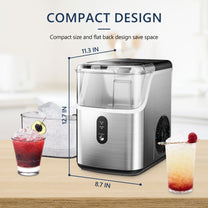 Simzlife Nugget Ice Maker Countertop, Portable Ice Maker Machine with