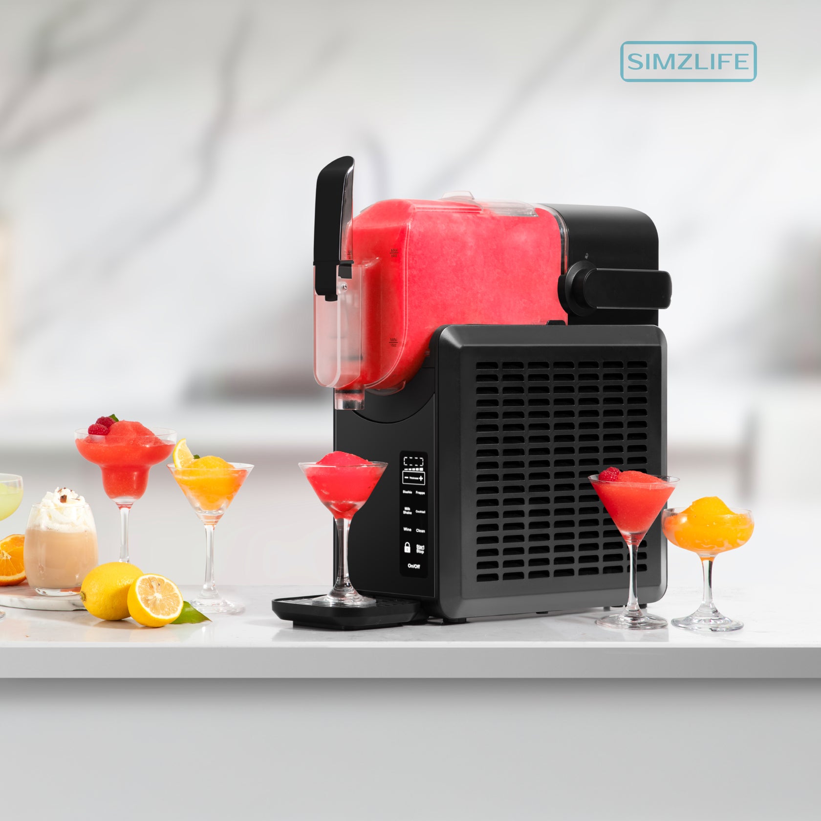 Simzlife Slushie Machine, No Ice Needed, 88 oz Slushy Maker Machine fo