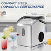Simzlife Nugget Ice Maker Countertop with Soft Chewable Ice, 34lbs/24H